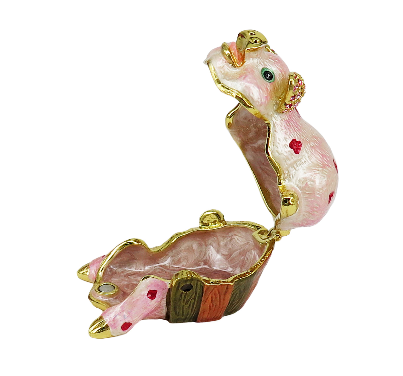 RUCINNI Hand Painted Enamel Pig Trinket Box | eBay