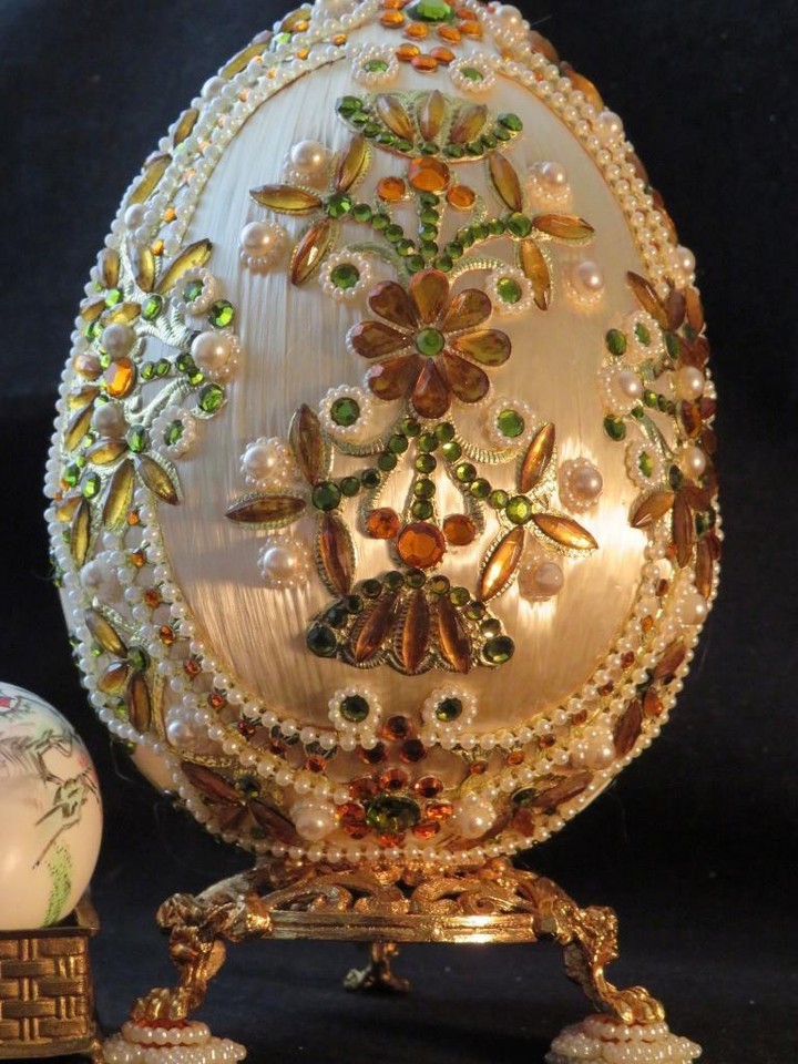 JUNE ZIMONICK ~ 10" Jeweled Centerpiece ~ Easter ~ 1973 ~ 37B ~ French ...