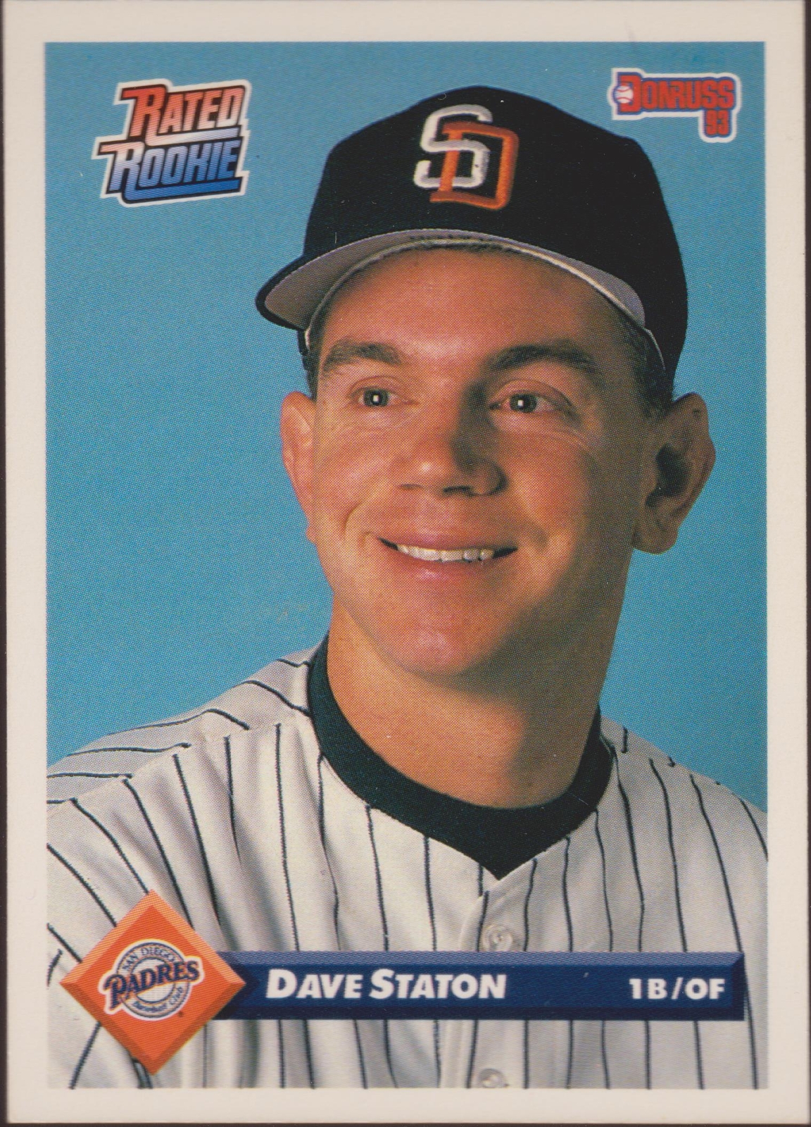 1993 Donruss Dave Staton Rated Rookie #325 San Diego Padres Baseball | eBay