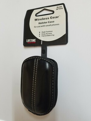 Black Flip Top Phone Holster Case Belt Clip Cover For Small Samsung ...