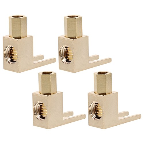4 Pcs L-shaped Wire Clip Speaker Connector Pin Plug Banana Connectors ...