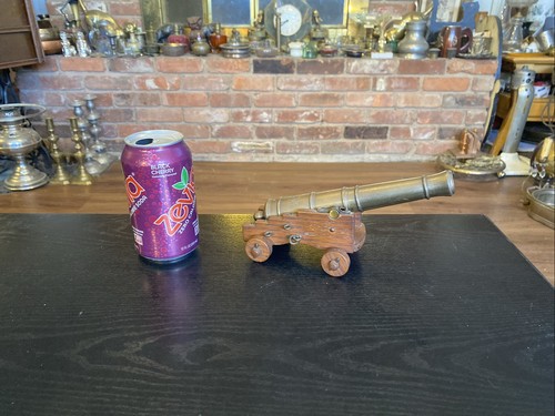 Vintage Brass Naval Long Gun Replica Black Powder Signal Cannon | eBay