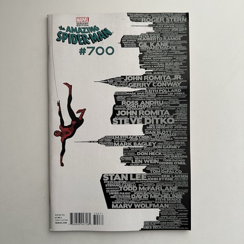 Marvel Comics The Amazing Spider-Man #700 Marcos Martin Skyline Variant ...