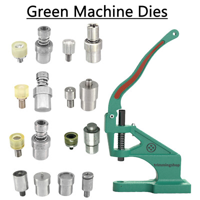 Green Hand Press Machine Dies for Fixing Press Studs Eyelet Grommets ...