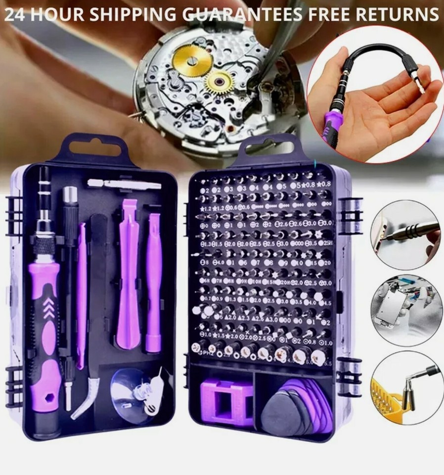 115 in 1 Magnetic Precision Screwdriver Set PC Phone Electronics Repair ...