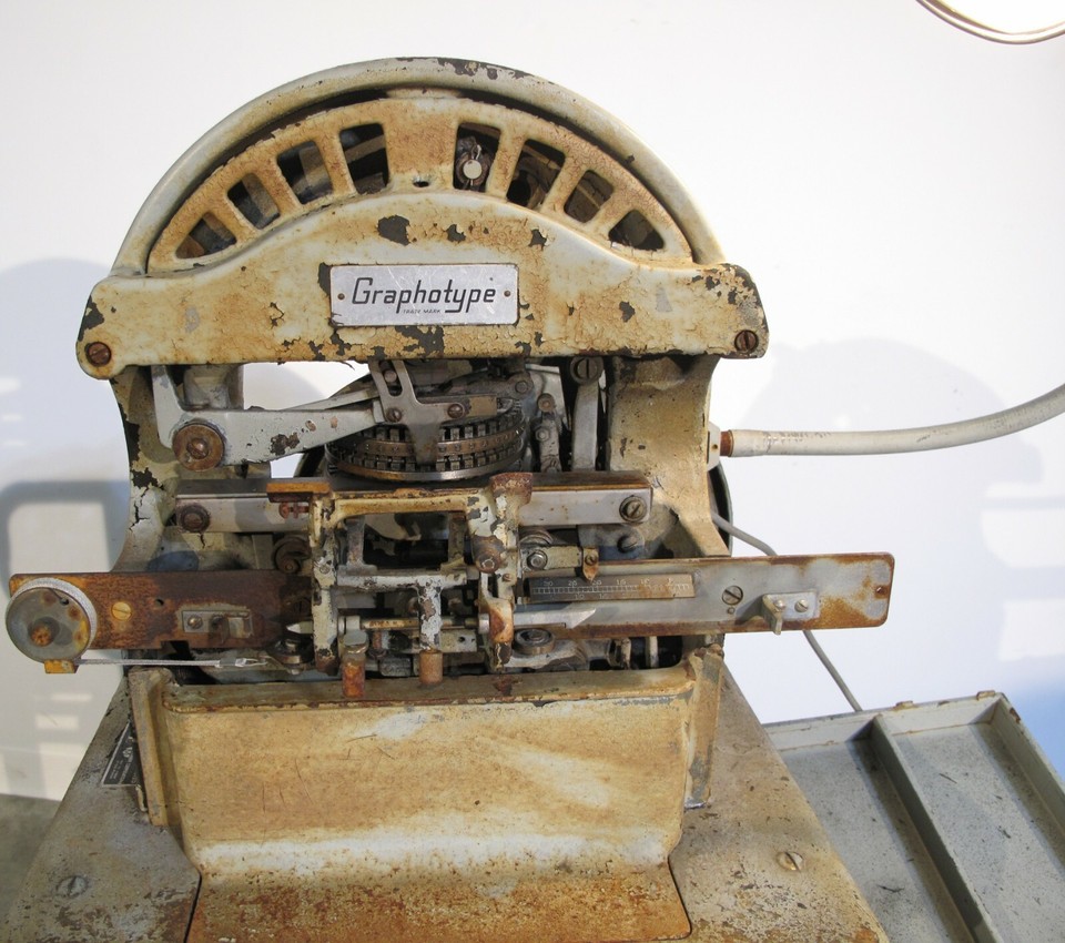 Vintage Addressograph Multigraph 6341 Graphotype Machine US Navy | eBay