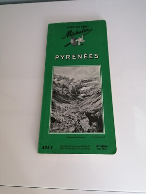 Guide vert touristique MICHELIN Pyrénées - année 1958 | eBay