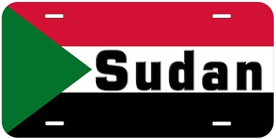 Sudan Flag with Country Name Novelty Car Tag License Plate | eBay
