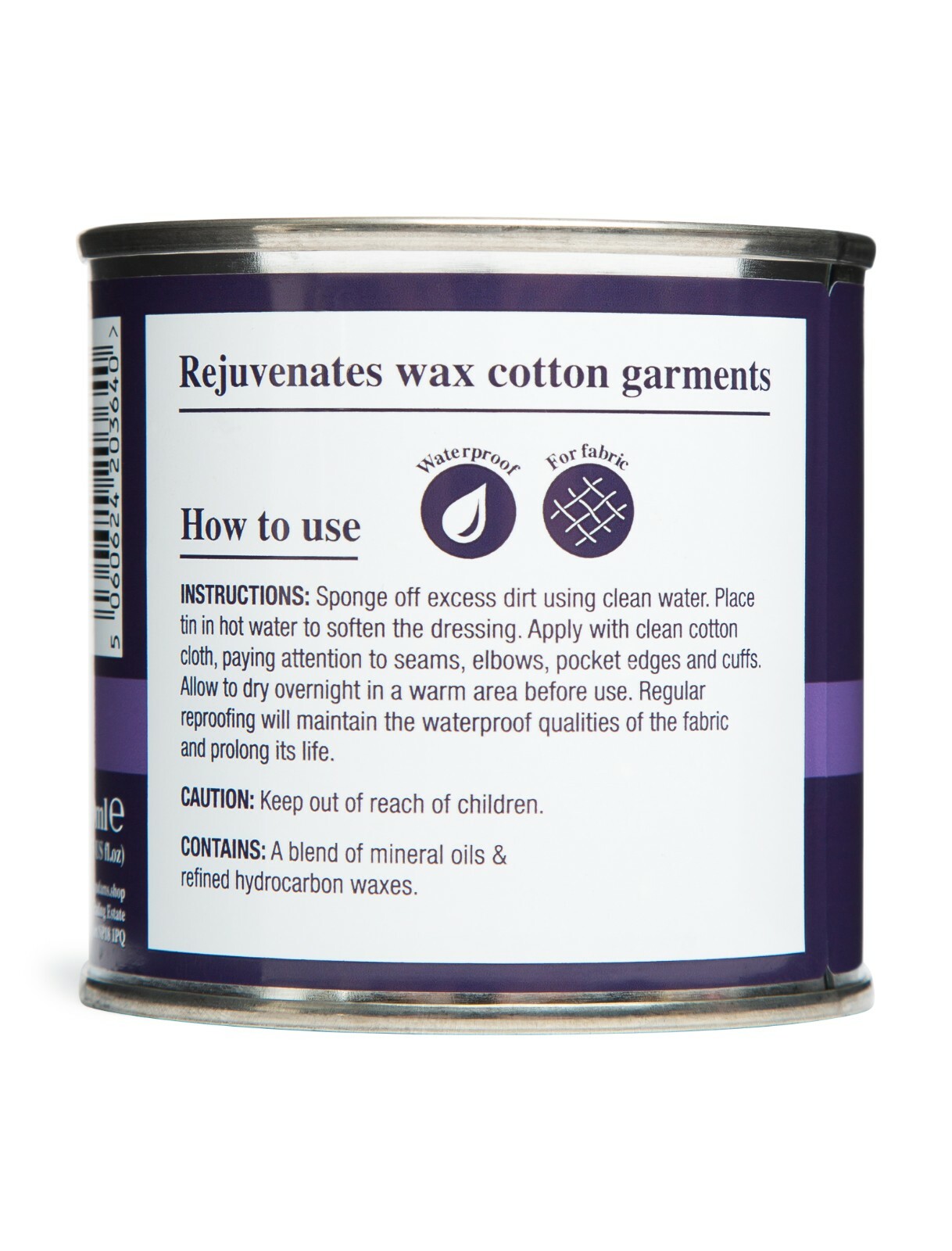 Wax Cotton Dressing Reproof Waterproofing Protection Waxed Fabric ...