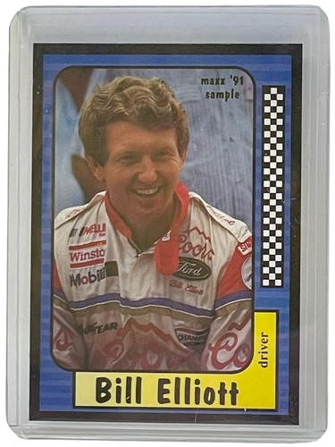 Bill Elliott 1991 Maxx Race Cards Sample Card NASCAR Auto Racing #9 | eBay