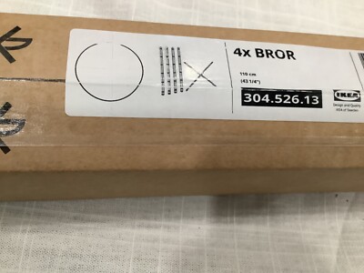 IKEA BROR Post, WHITE Galvanized steel 43¼" BRAND NEW (4-PACK) | eBay