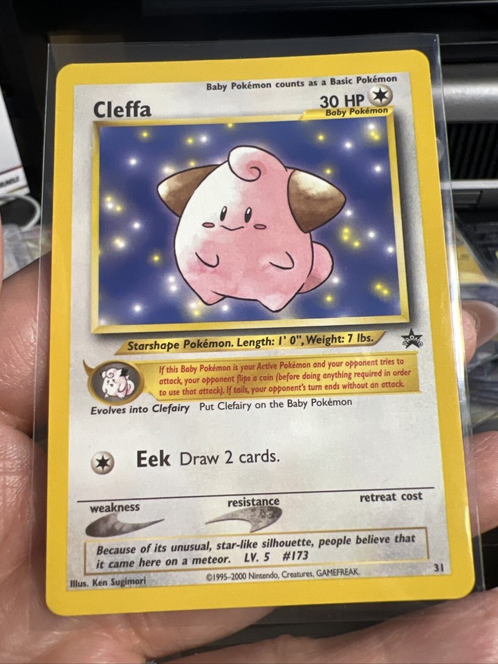 Vintage Cleffa #31 Black Star Promo WOTC Pokemon Card - Mint Condition ...