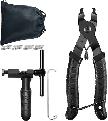 Bicycle Chain Link Plier Tools Set Bike Chain Cutter Kit Link Repair ...