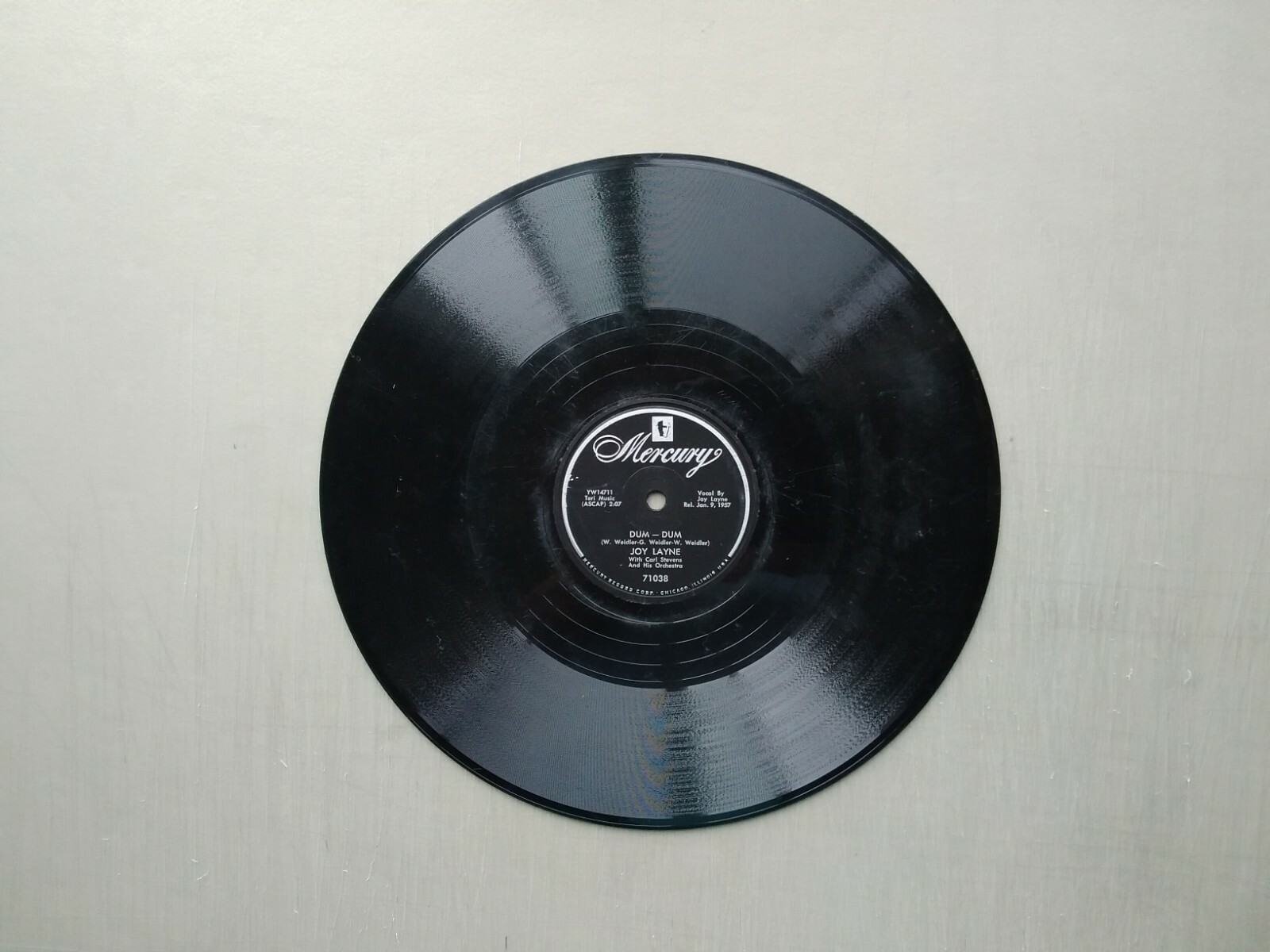 Joy Layne 78rpm Single 10-inch Mercury Records #71038 Your Wild Heart ...