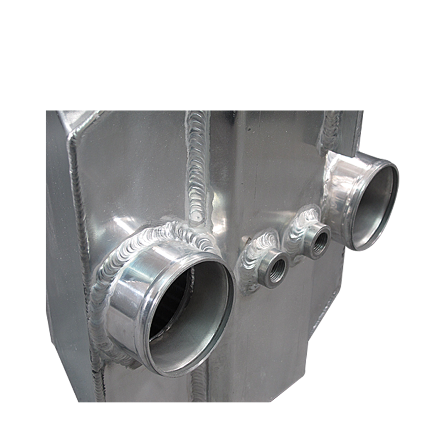 CXRACING 3.5" Inlet&Outlet Liquid Water to Air 6" Thick Intercooler ...