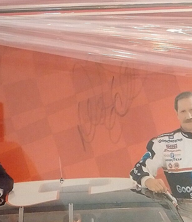 DALE EARNHARDT SR Autographed Signed Hero Card Photo JSA Framed Matted ...