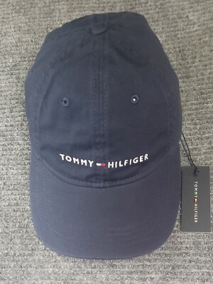Tommy Hilfiger Men's White Tommy Core Baseball Cap Dad Hat Adjustable ...