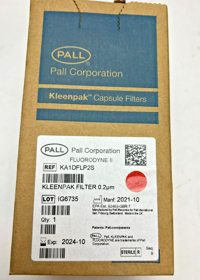 Pall Fluorodyne II KA1DFLP2S Kleenpak Filter 0.2 um - New Sealed Box | eBay
