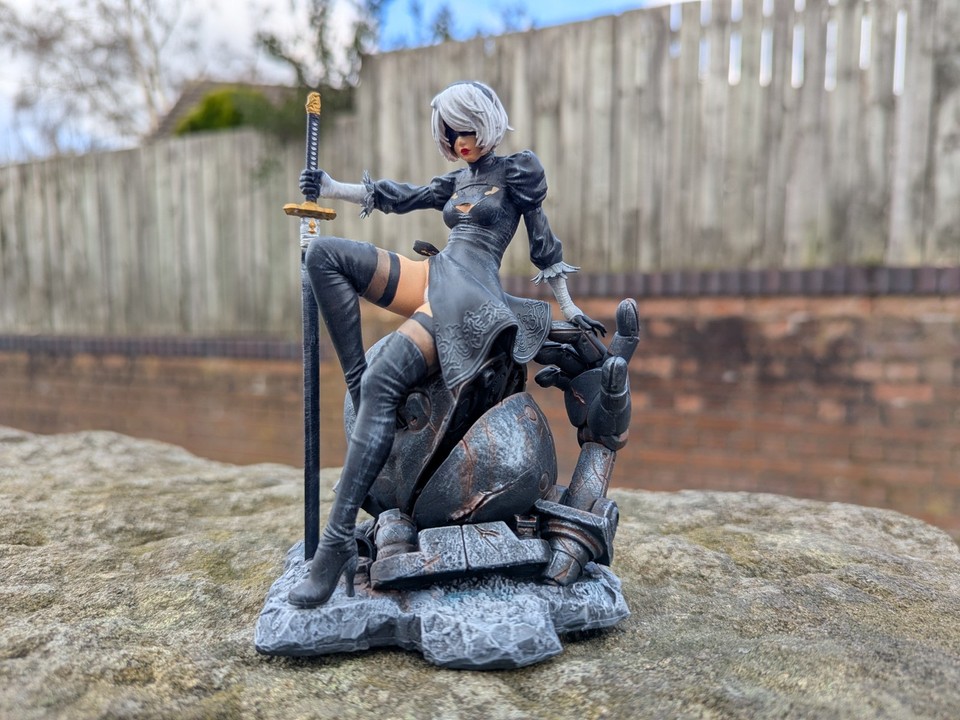 2B Nier Automata 3d Printed Resin Model 12k Fully Painted And Assembled ...