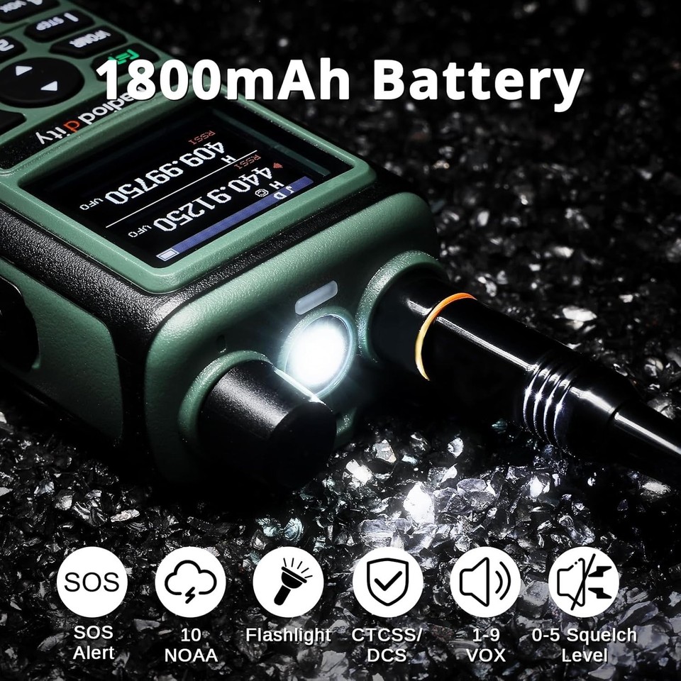 Digital Handheld Radio Scanner Fire Police VHF FM EMS Ham 2 Way ...