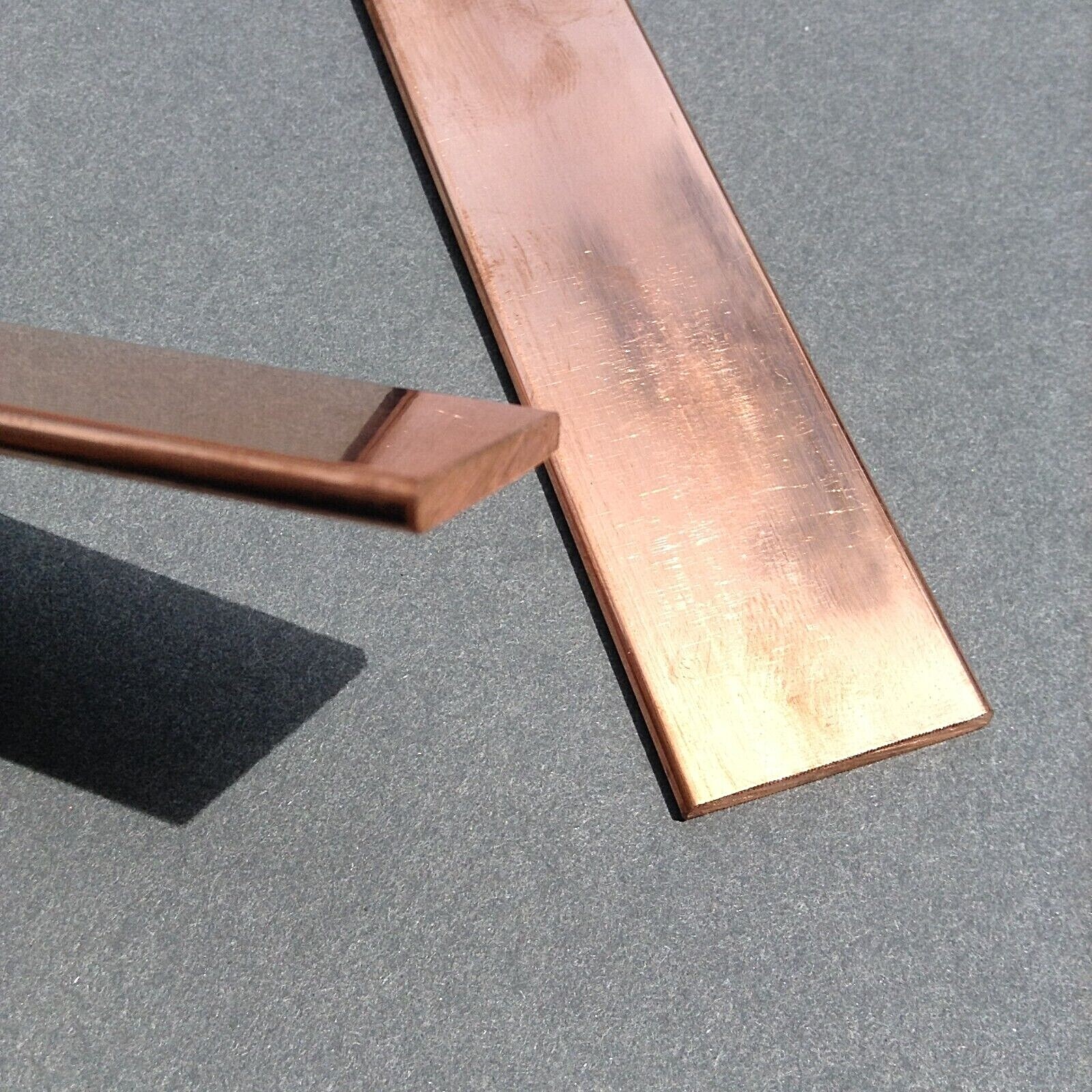 Copper SOLID Flat Bar 25.4mm x 3.18mm or 31.75mm x 3.18mm, Electrical ...