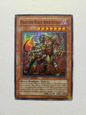Phantom Beast Rock-Lizard - FOTB-ENSE1 - Super rare - Limited edition ...