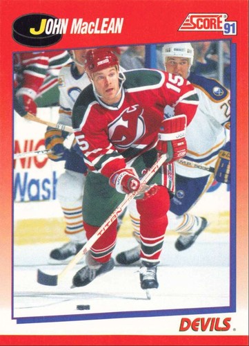 1991-92 Score Canadian John MacLean New Jersey Devils #210 | eBay