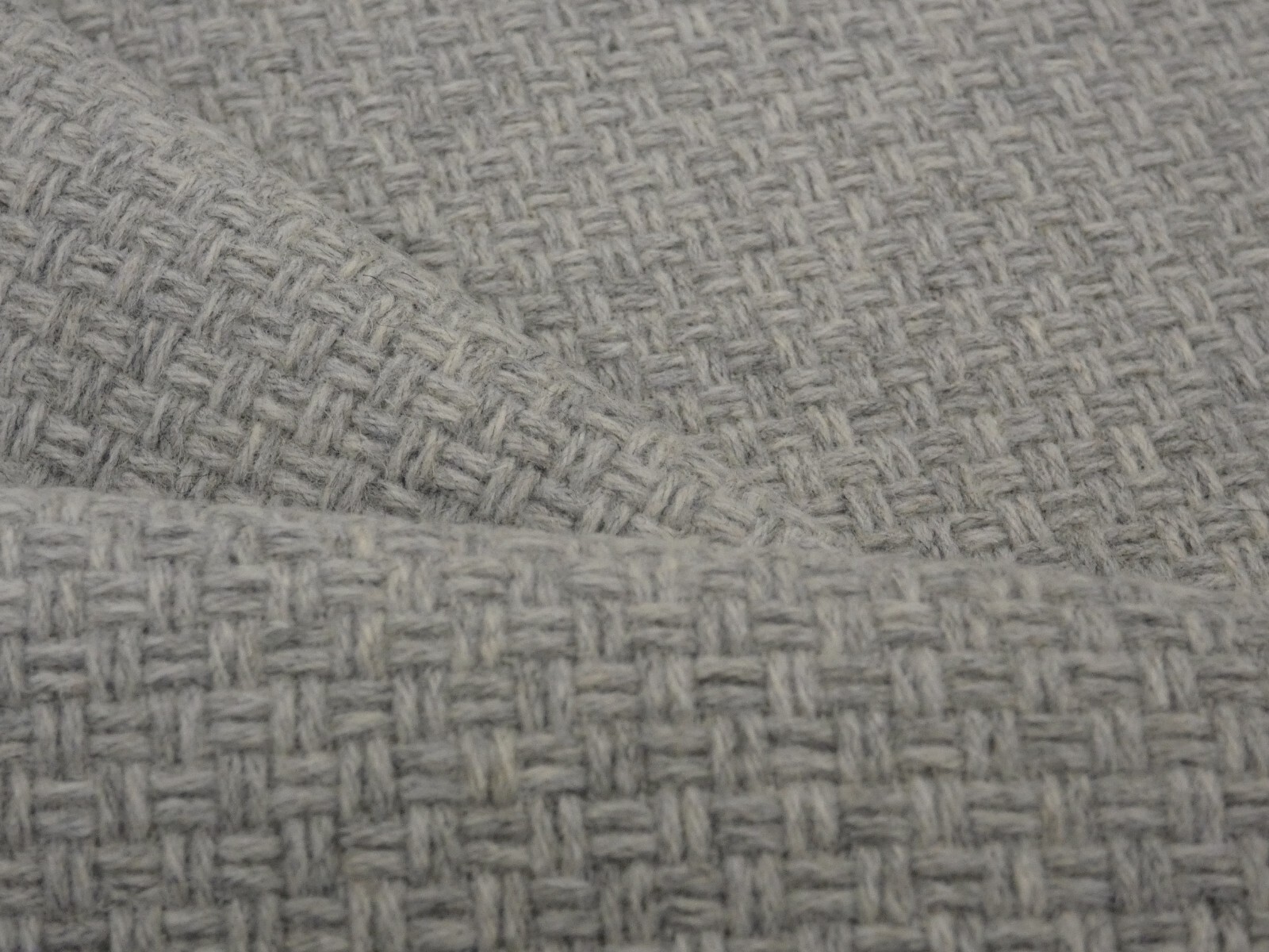 LAURA ASHLEY ROMNEY DOVE GREY Chunky Wool Woven Upholstery Fabric | eBay UK