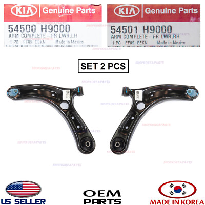 Genuine Front Lower Control Arm LEFT + RIGHT 2pcs OEM Accent Kia Rio ...