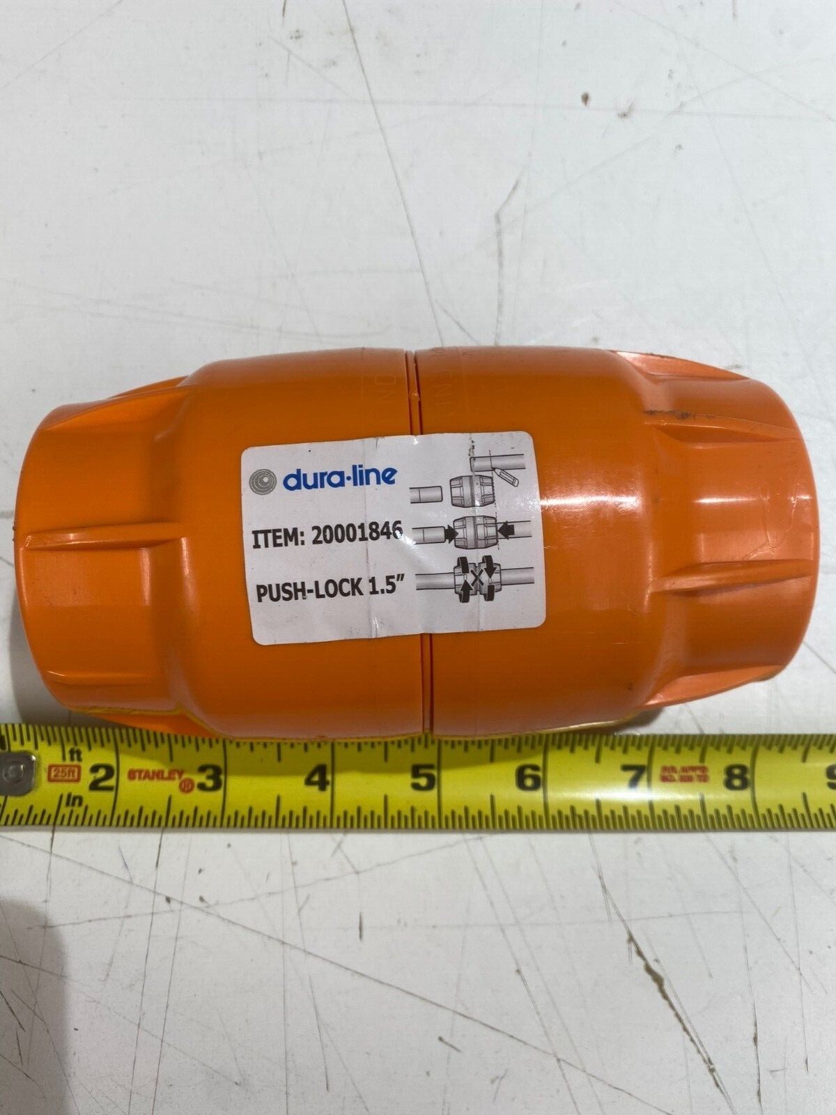 1-1/2" Dura-Line Corporation Push Lock Coupler Part Number-20001846 ...
