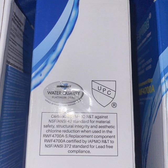 ICEPURE RWF4700A + AF004 Refrigerator Air and Water Filter - White for ...
