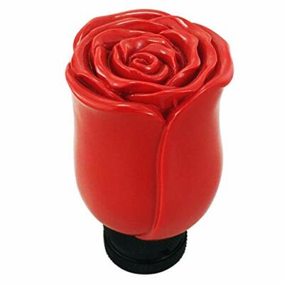 Abfer Rose Shift Knob Red Gear Shifter Handle Lever Knob Flowers Stick ...