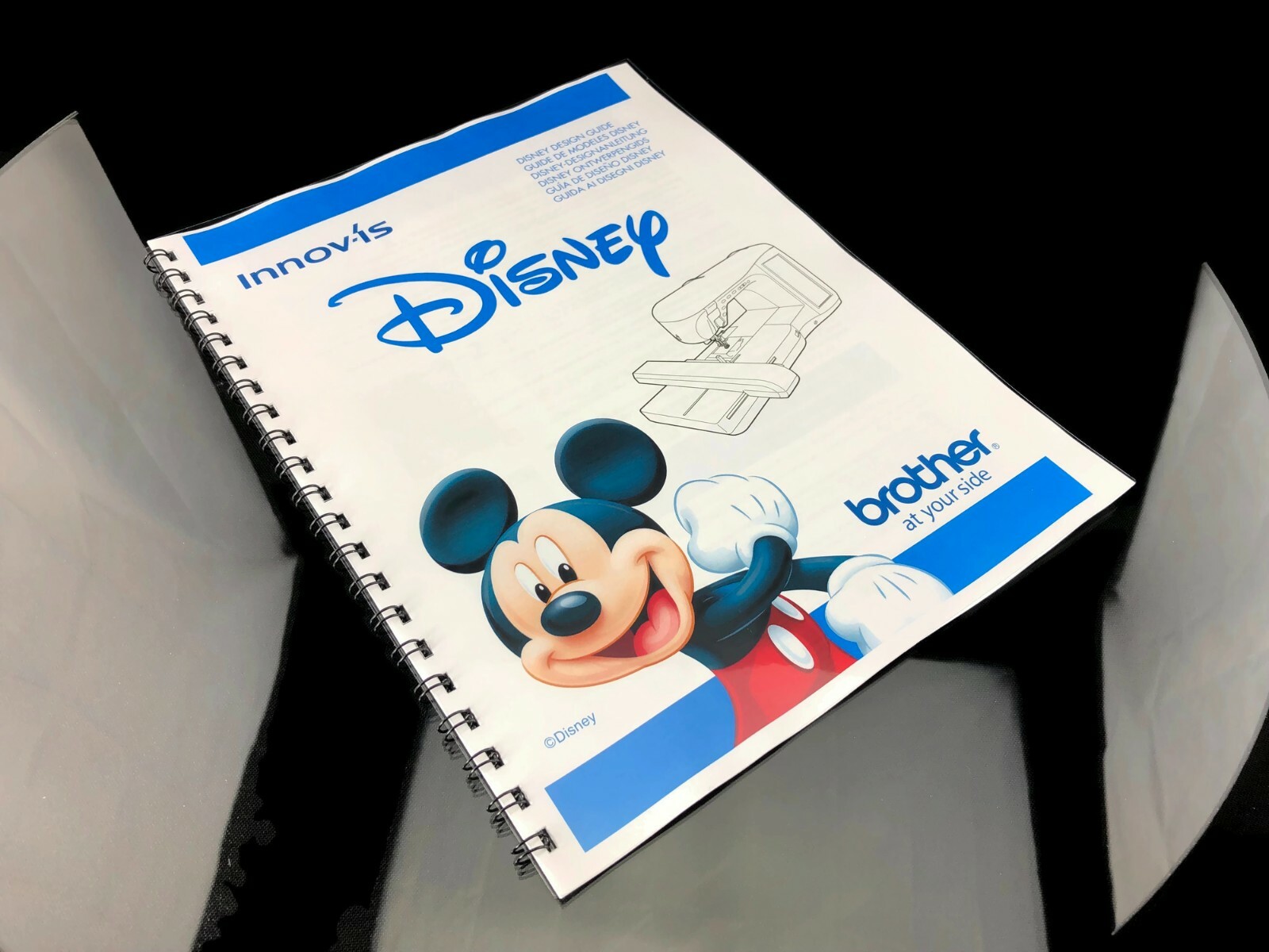 Brother PE750D Disney Design Guide COLOR Copy Reprint Coil Bound | eBay