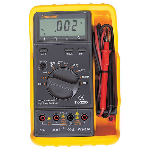 CHEKman TK-3205 Digital Tester TR hFE AC 750V DC 1000V Current AC/DC ...