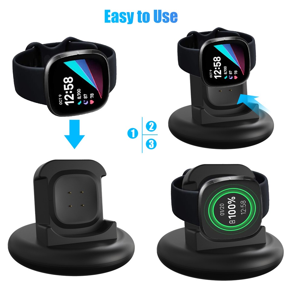 Charger For Fitbit Versa 4 Sense2/ 3/Sense Smart Watch Fast Charging ...