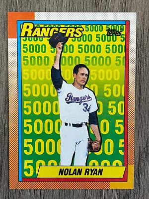 1990 Topps #5 Nolan Ryan 5000 Strikeouts - Texas Rangers | eBay