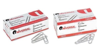 3 UNIVERSAL JUMBO PAPER CLIPS #72220 OR 4 UNIVERSAL REGULAR PAPER CLIPS ...