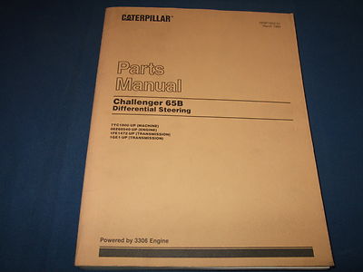 CAT CATERPILLAR CHALLENGER 65B TRACTOR PARTS BOOK MANUAL S/N 7YC1900 ...
