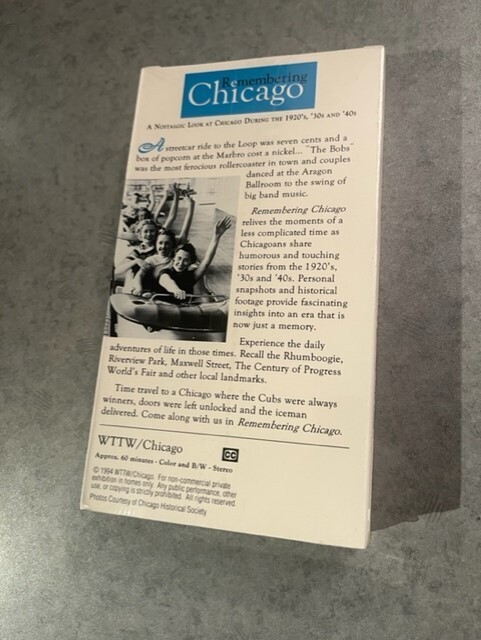 NEW/SEALED VHS DOCUMENTARY - "REMEMBERING CHICAGO" (1994 -WTTW - PBS ...