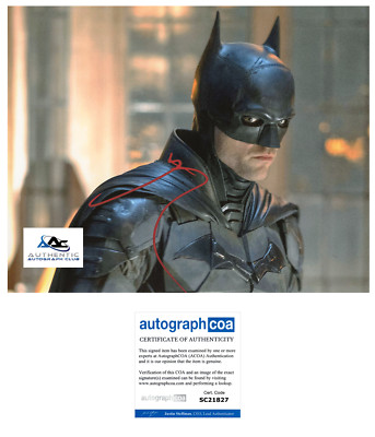 ROBERT PATTINSON AUTOGRAPH SIGNED 8X10 PHOTO THE BATMAN BATMAN DC ...