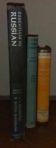 Essentials of Russian, Russian Grammar, Russian-English Dictionary lot ...