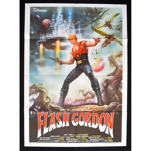 Affiche FLASH GORDON Sam Jones Max Von Sydow Ornella Muti 1ère Édition ...