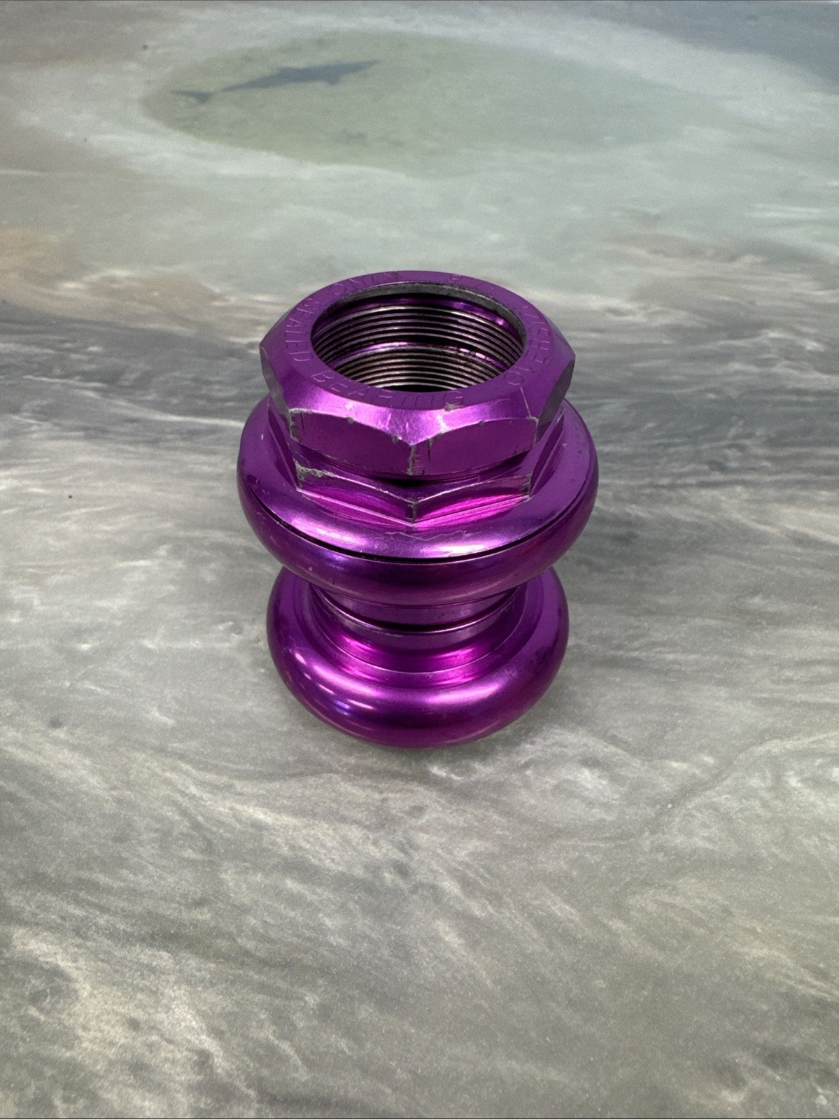 Chris King 2Nut No-Logo 1 1/8 Threaded Headset Purple 3DV