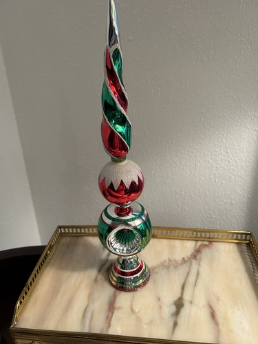 CHRISTOPHER RADKO CHRISTMAS TREE TOPPER FINIAL, 2018 , 3 Reflectors 13 ...