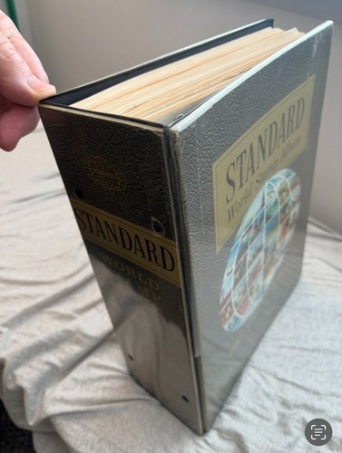 H.E. HARRIS STANDARD WORLDWIDE STAMP ALBUM, H-V, 2,300 WORLDWIDE STAMPS ...