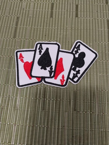 Four Aces embroidered Iron on patch | eBay
