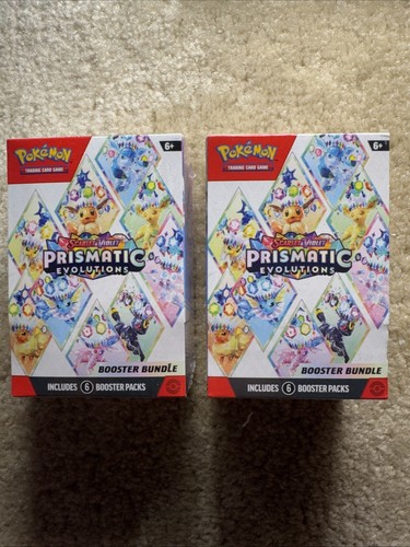 (2) Pokémon TCG: Prismatic Evolutions - Booster Bundle Box - Sealed | eBay