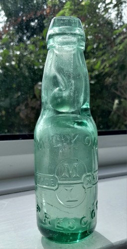 M. Lyons Early And Rare Patent 6oz Narrow Neck Codd Bottle - From ...