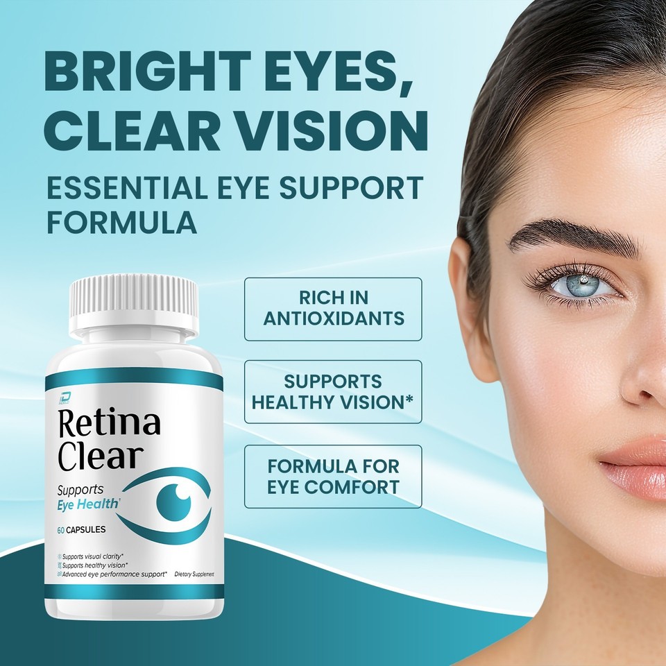 (5 Pack) Retina Clear Eye Support Supplement – RetinaClear Capsules Eye ...