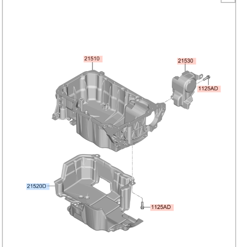 GENUINE BRAND NEW COVER ASSY-OIL PAN SUITS KIA CARNIVAL 2023 2.2L ...